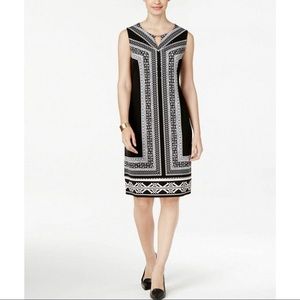 JM Collection Dresses | Nwt Jm Coll Black White Swirl Dress Size 3x ...